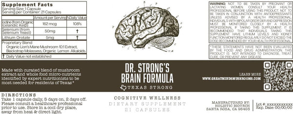 Dr. Strong's Brain Formula – Great Minds Mushrooms